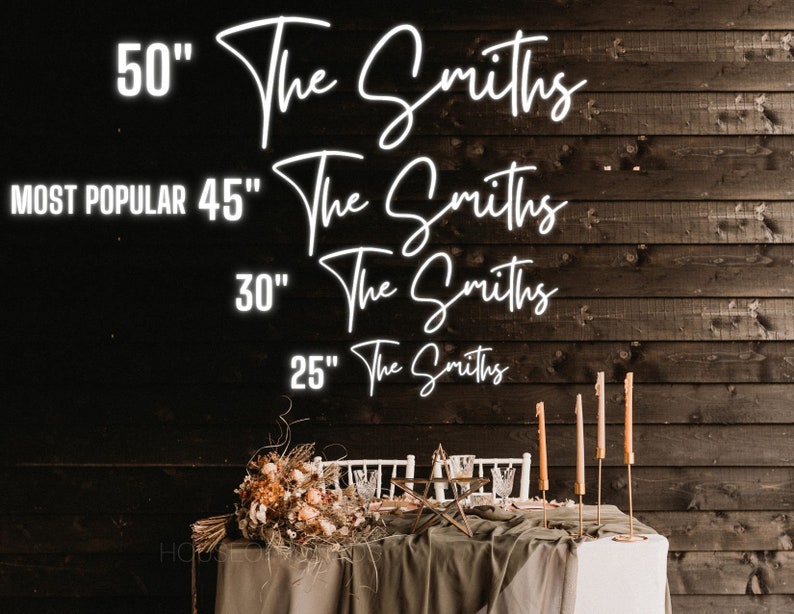 Wedding Neon Sign | Neon Name Sign | Wedding Backdrop | Wedding Decor ...