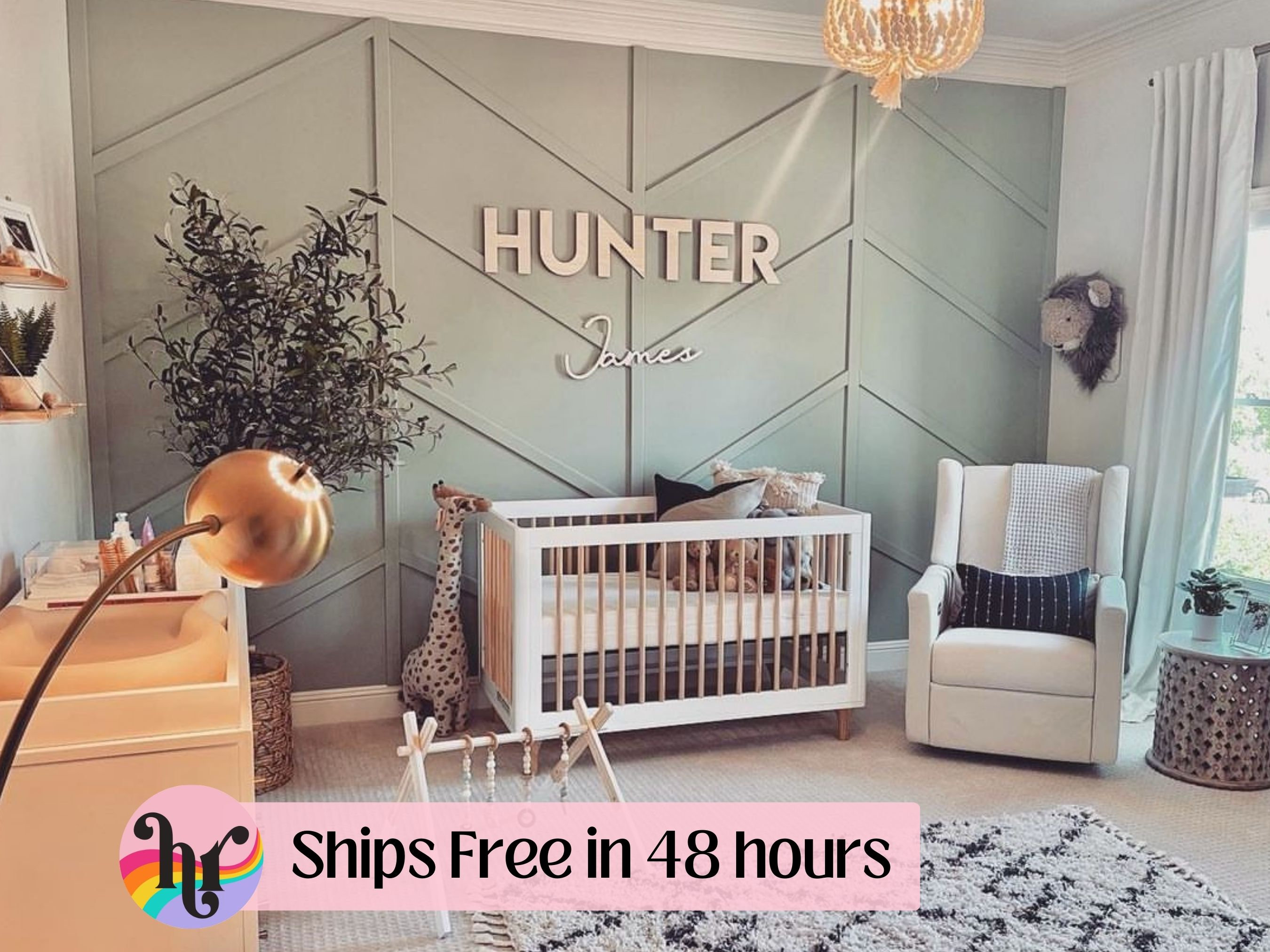 Custom Wood Baby Name Sign Letter Wall Art Kids Room Art - Etsy