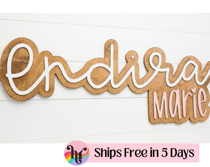 Custom Wood Name Sign Boho Name Sign Girls Name Sign Girls Room Decor ...