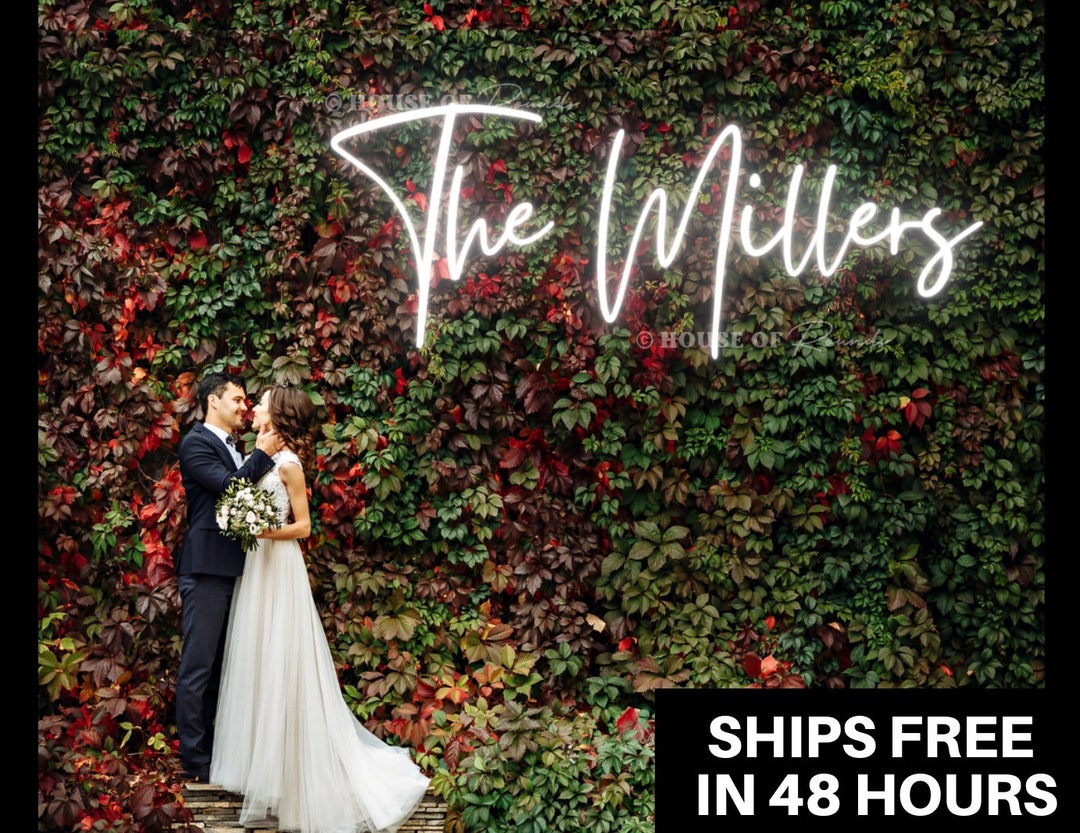 Custom Neon Sign Custom LED Neon Sign LED Wedding Sign Custom Wedding ...