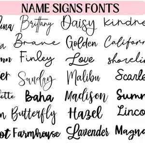 Stacked Custom Name Sign 18"- 42" Wide, Wood Name Sign, Nursery Sign ...