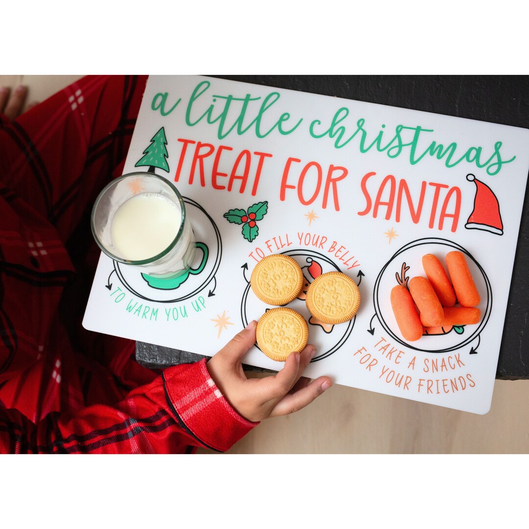 Cookie Tray for Santa, Personalized Cookie Tray, Cookies for Santa ...