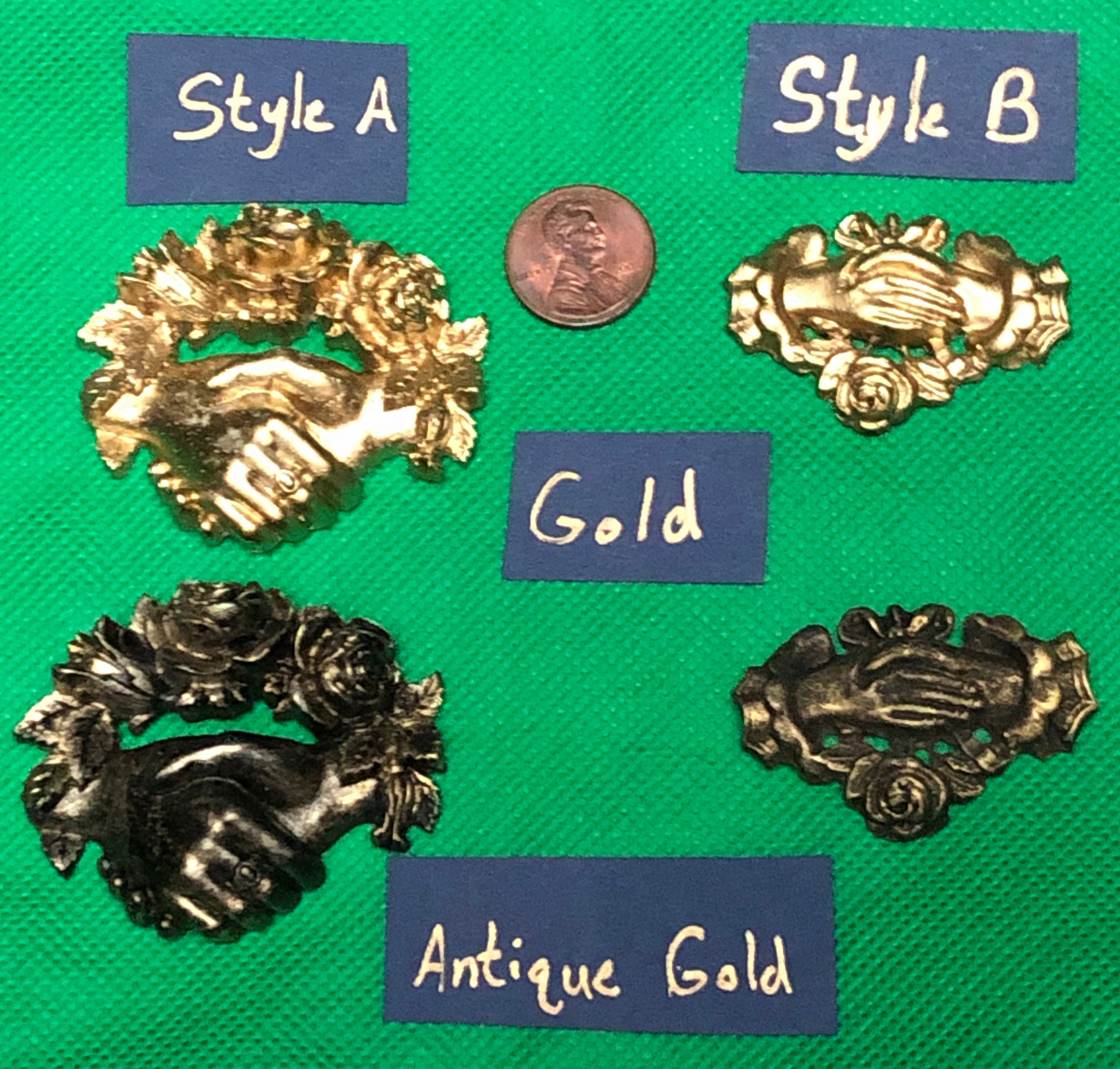 Victorian Clasp Hand Fede Handshake Reproduction Mourning | Etsy