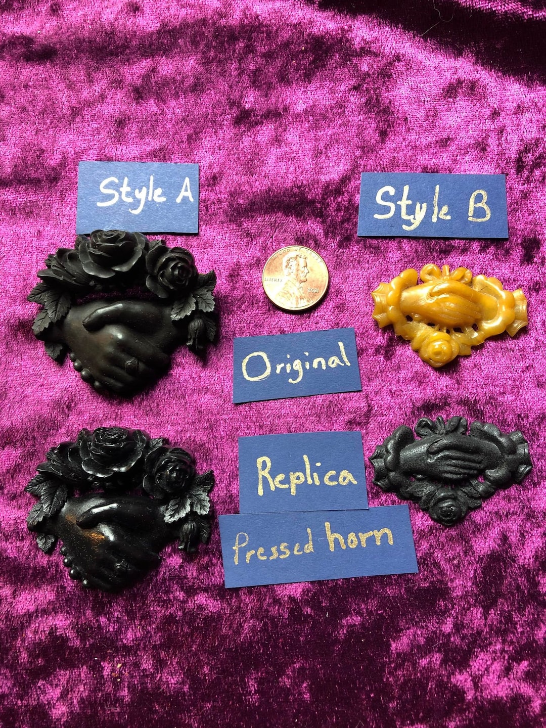 Victorian Clasp Hand, Fede, Handshake Reproduction Mourning Sentimental ...