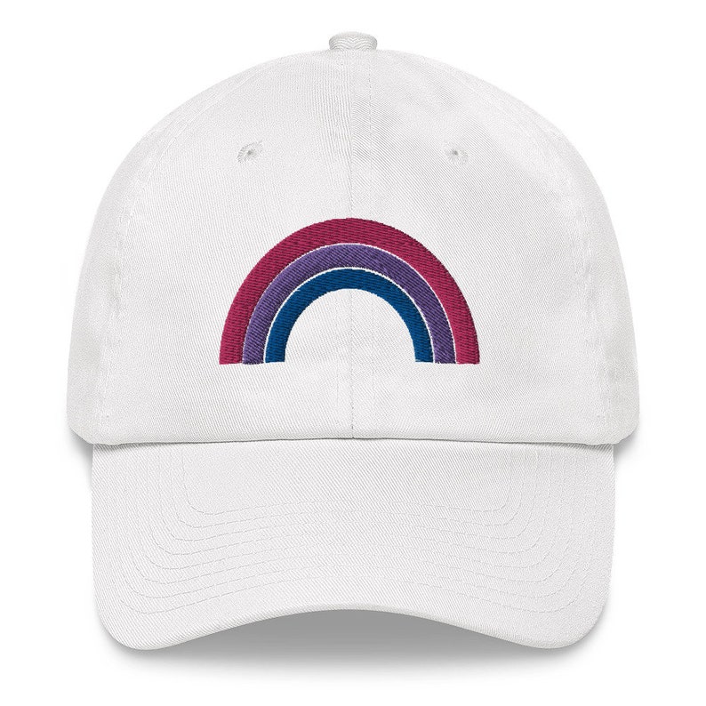 Bi Pride Bi Rainbow Embroidered Hat Bisexual Pride - Etsy