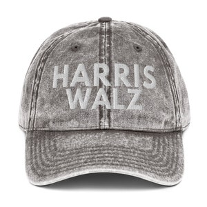Harris Walz Vintage Cotton Twill Cap Kamala Harris Tim Walz Election ...