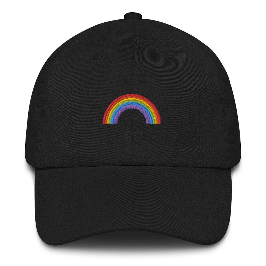 Minimalistic Rainbow Hat, Gay Pride Gear, Gay Pride, LGBTQ Pride, Queer ...