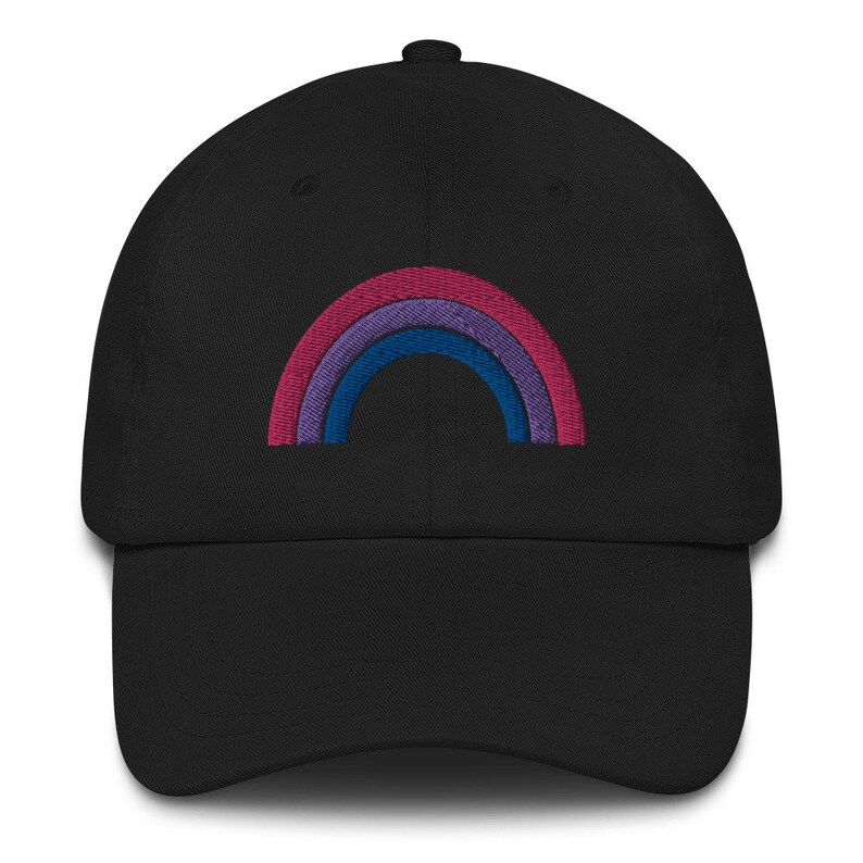 Bi Pride Bi Rainbow Embroidered Hat Bisexual Pride - Etsy