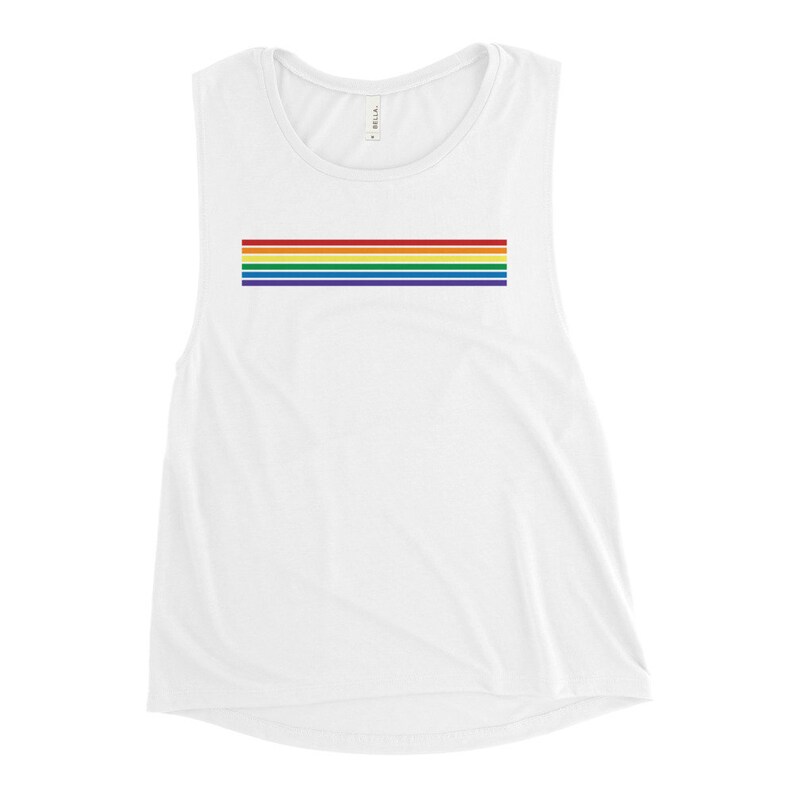Gay Pride Rainbow Stripes Tank Top - March for the Movement - Etsy