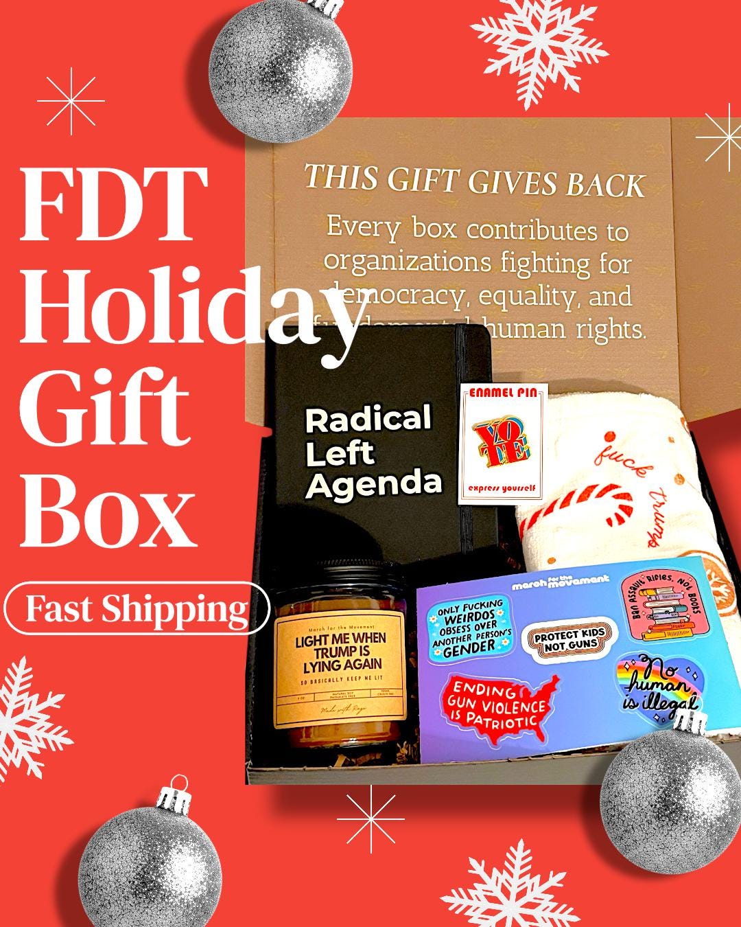 FDT Holiday Gift Box – Funny Anti-trump Christmas Gift, Feminist ...