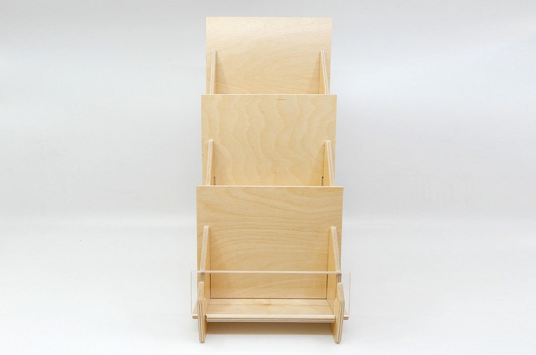 3-tier Card Display Stand is 5 1/2 Wide Made of Birch - Etsy