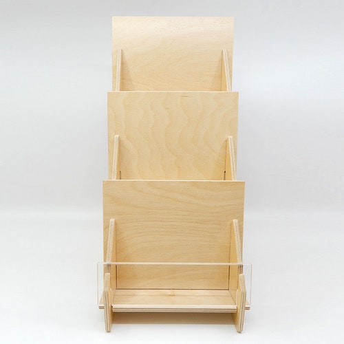 3-tier Card Display Stand is 5 1/2 Wide Made of Birch - Etsy
