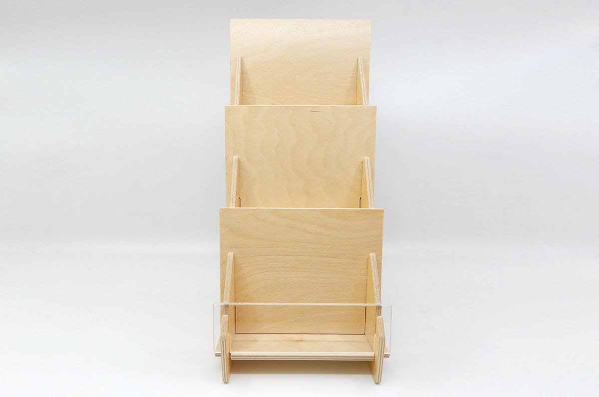 3-tier Card Display Stand is 5 1/2 Wide Made of Birch - Etsy
