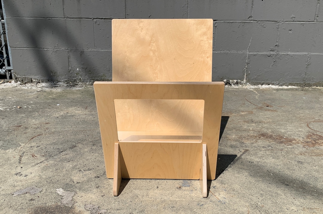 Large Art Print Bin Made With Birch Plywood and Clear Acrylic - Etsy