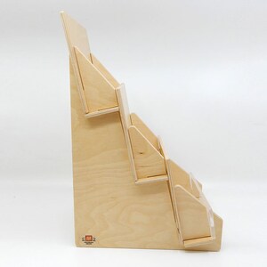 3-tier Card Display Stand is 5 1/2 Wide Made of Birch - Etsy