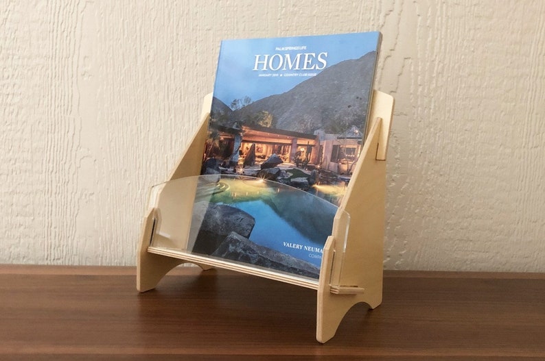 Literature Stand and Booklet Rack Made of Birch Plywood With A - Etsy