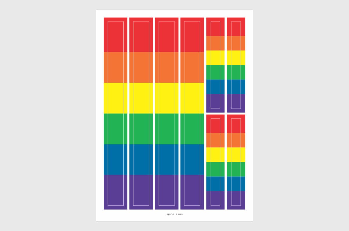 Pride Rainbow Stripe Bar Weatherproof Vinyl Rainbow LGBT Gay - Etsy Canada