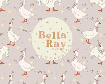 Silly Goose Seamless, in My Silly Goose Era, Silly Goose and Flowers ...