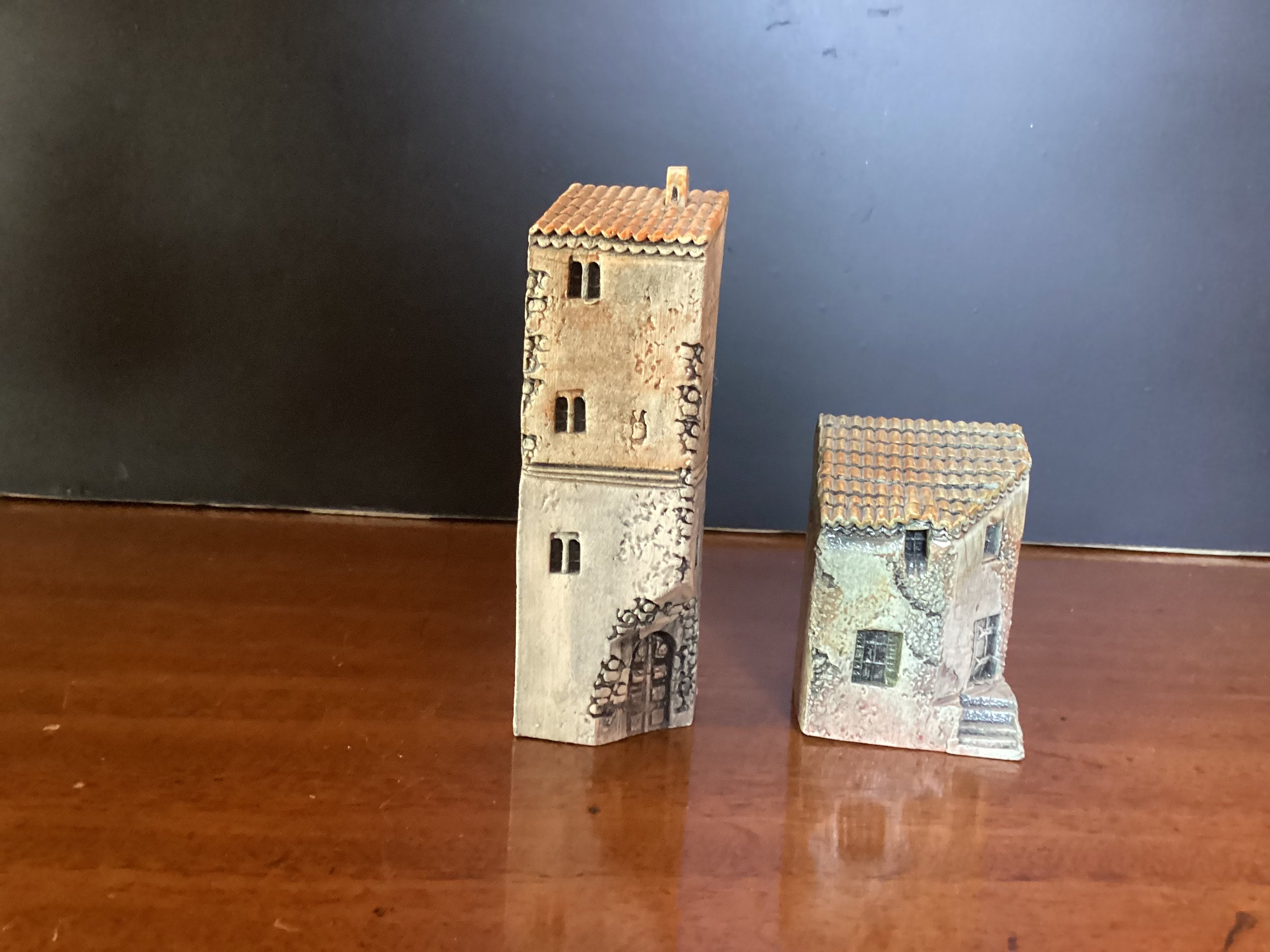 Set of Ten Gault Miniature Clay Buildings - Etsy