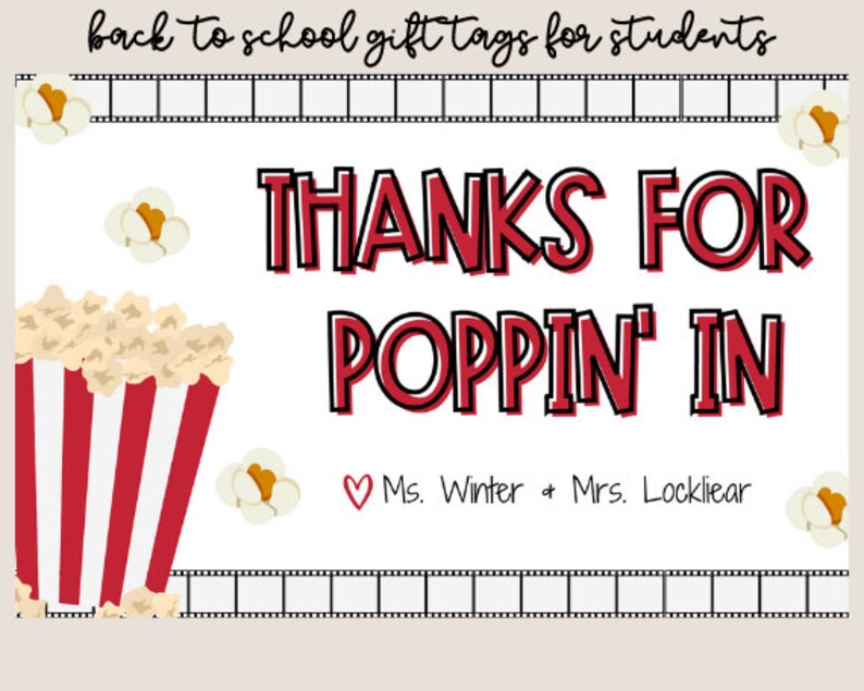 Back to School Gift Tags for Students | Back to School Gifts | Gifts ...