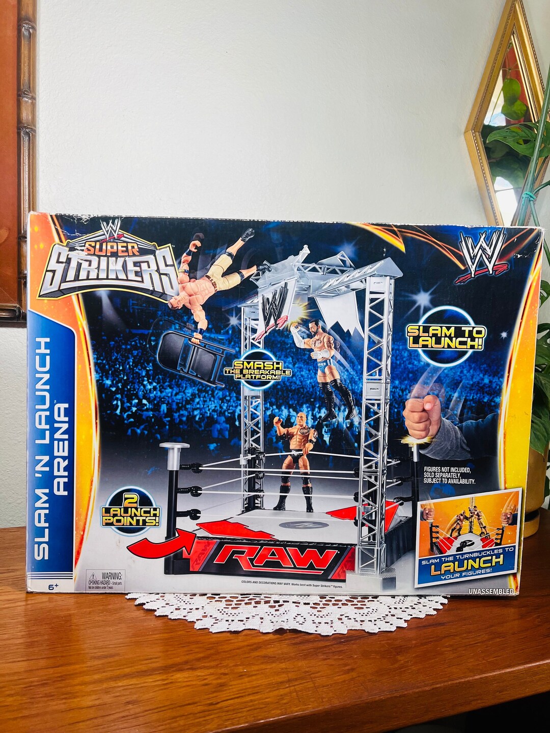 WWF Raw Super Strikers Slam N’ Launch Arenaby Mattel 2014 Sealed NIB ...