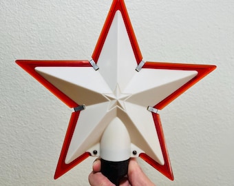 Vintage Light up Tree Topper, Vintage Tree Topper, Vintage Style Topper ...