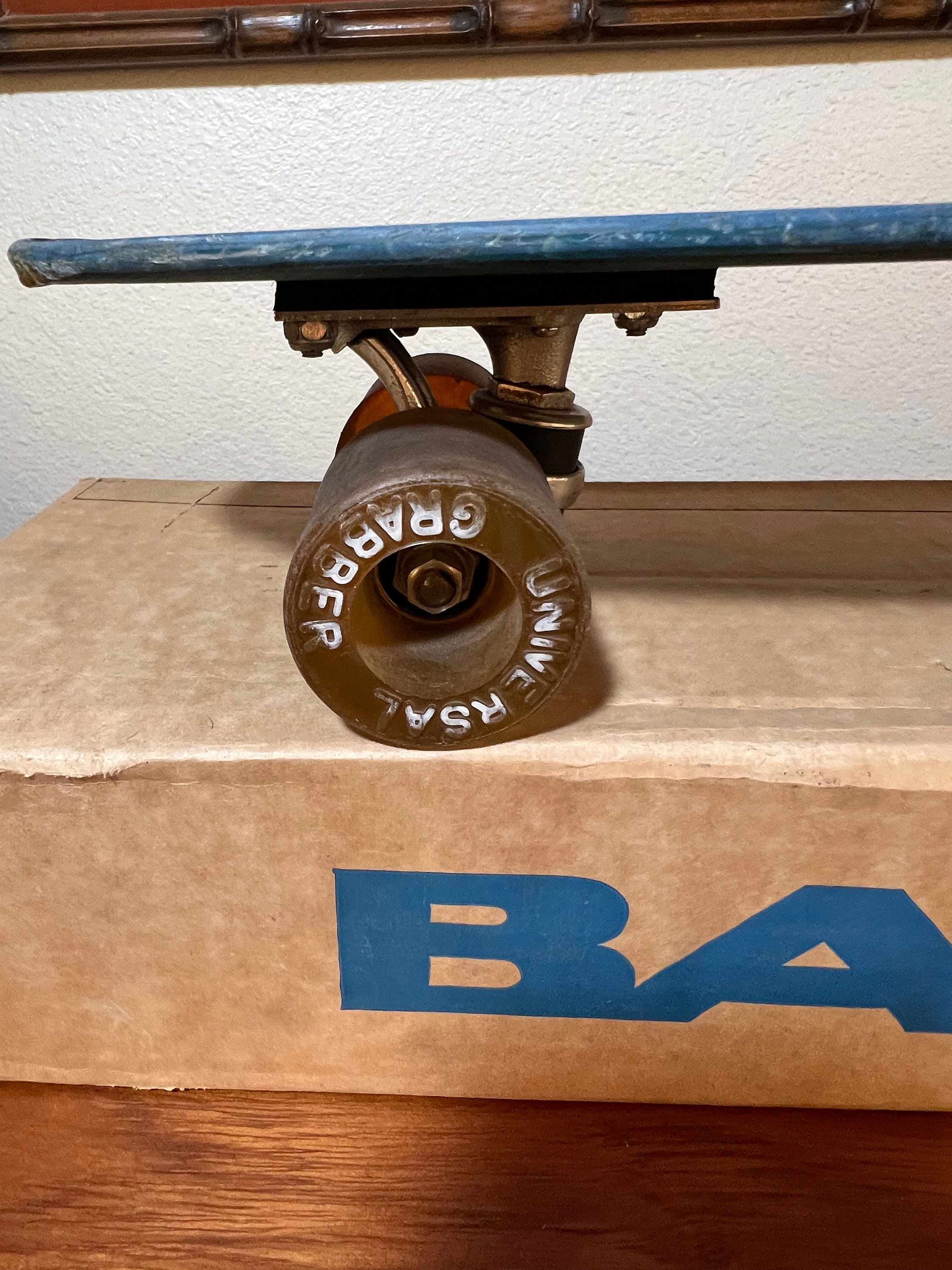 Vintage 1975 Bahne Skateboard With Chicago Truck With Grabber Wheels ...