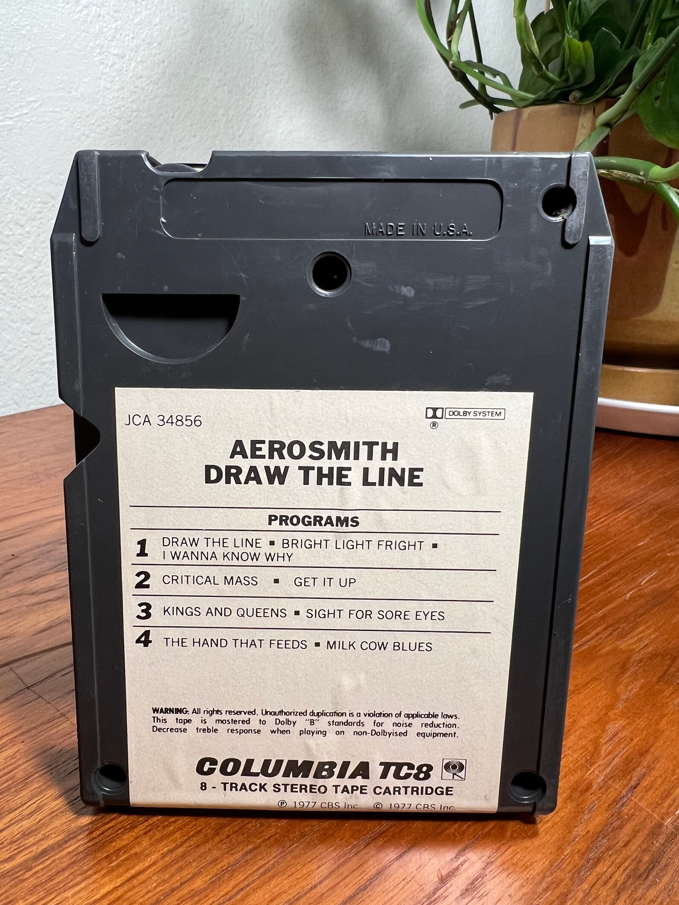 Vintage Aerosmith Draw the Line 8 Track - Etsy