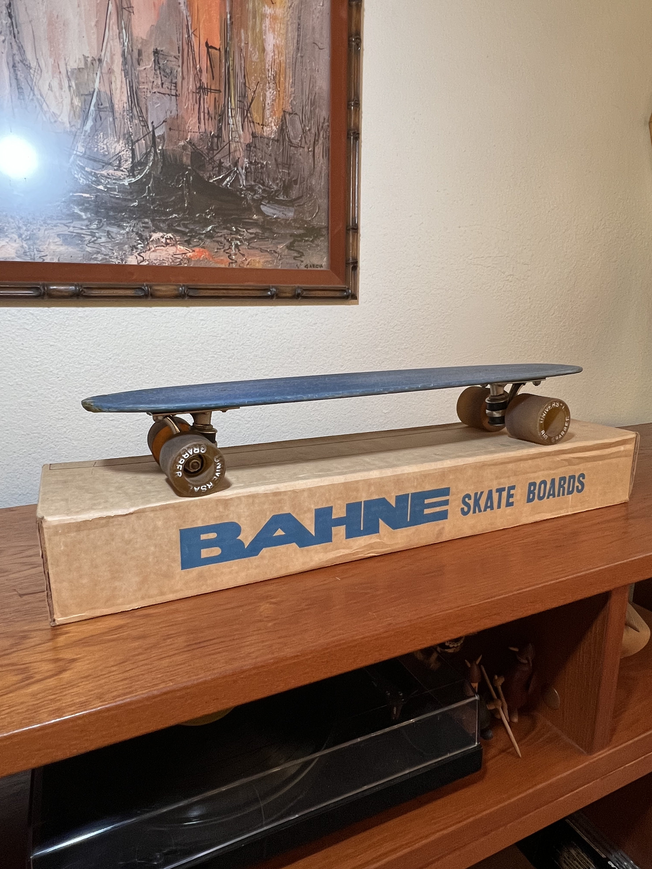 Vintage 1975 Bahne Skateboard With Chicago Truck With Grabber Wheels ...