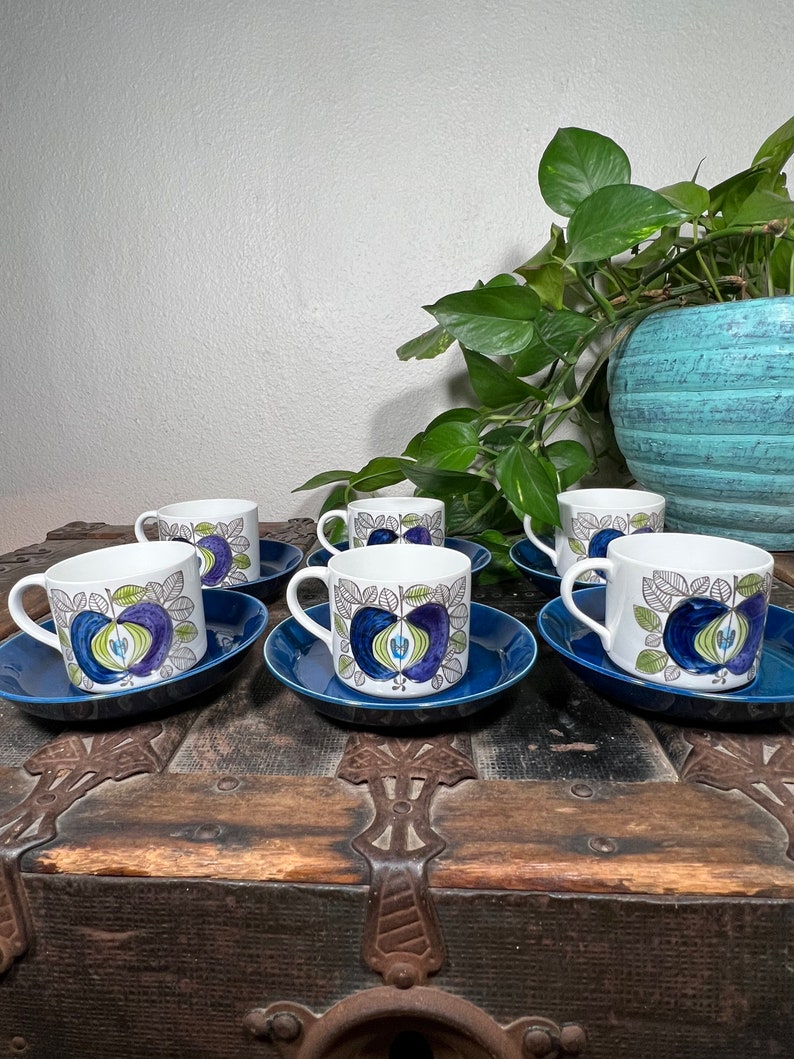 Rörstrand Eden DM Eden Tea Cup or Coffee Mug and Saucer Set of - Etsy