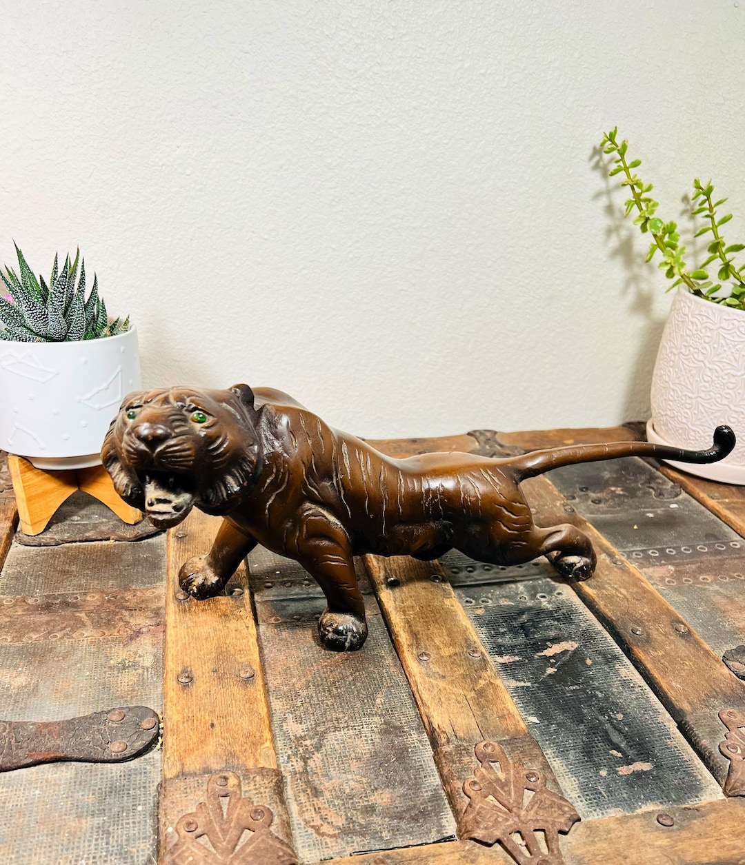 Vintage Early 20th Century Rare Cast Iron Tiger Made in Japan - Etsy
