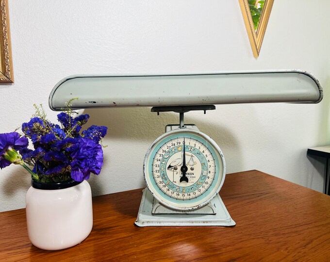 Vintage Hanson Nursery Scale With Stork - Etsy