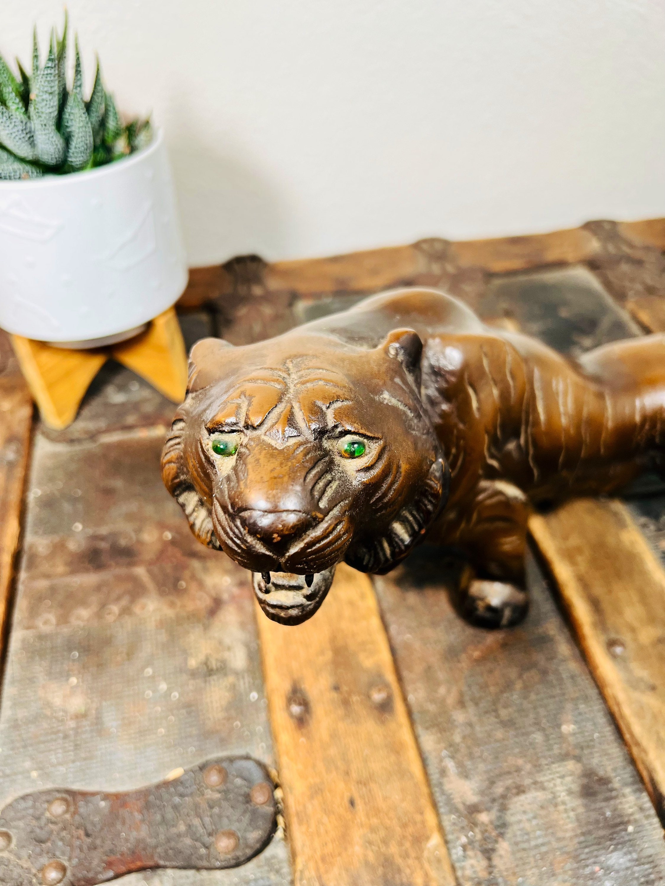 Vintage Early 20th Century Rare Cast Iron Tiger Made in Japan - Etsy