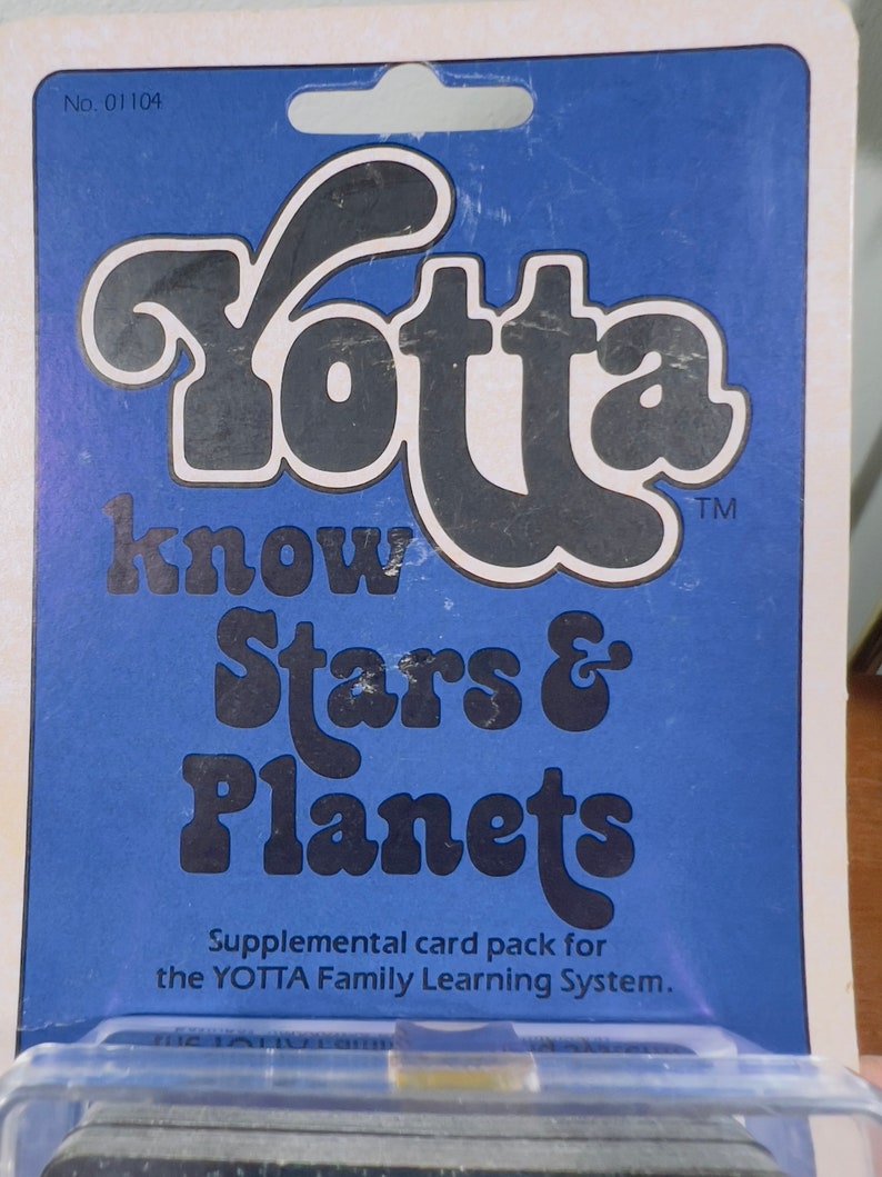 Vintage 1983 Yotta Know Stars and Planets Game, Expansion Pack Yotta ...