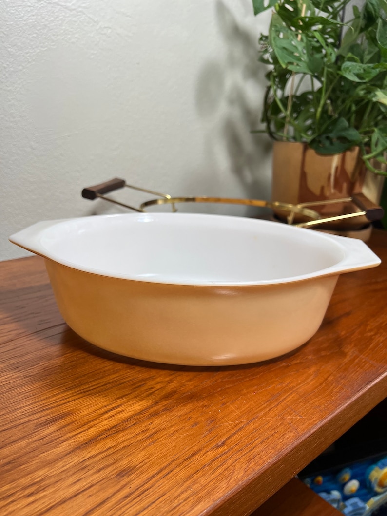 Vintage Pyrex Floral Bubbles 045 Oval Casserole 2.5 Quart Capacity With ...