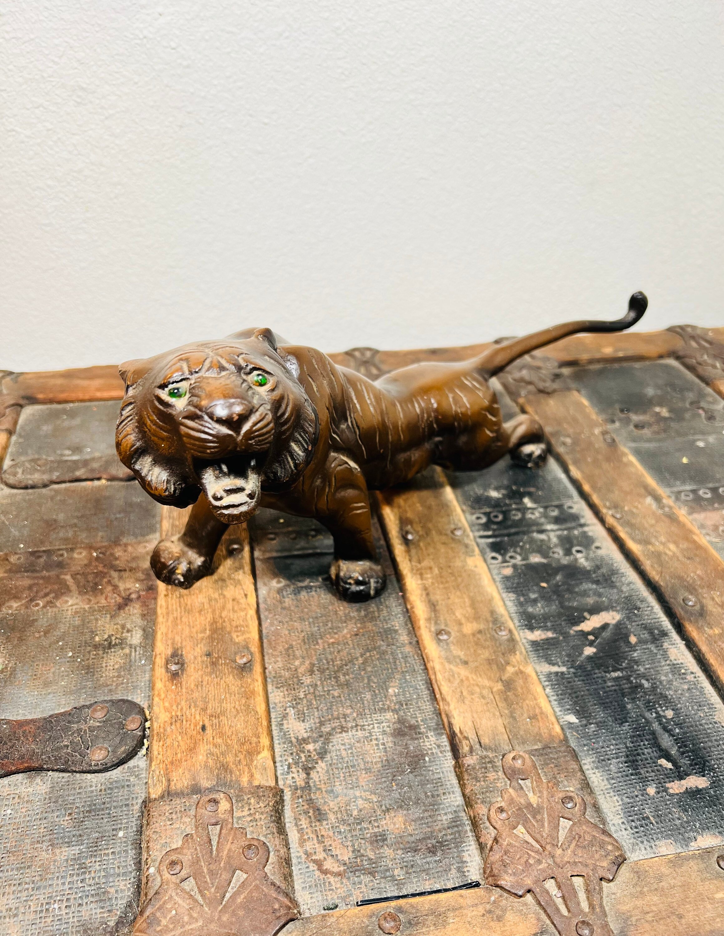 Vintage Early 20th Century Rare Cast Iron Tiger Made in Japan - Etsy