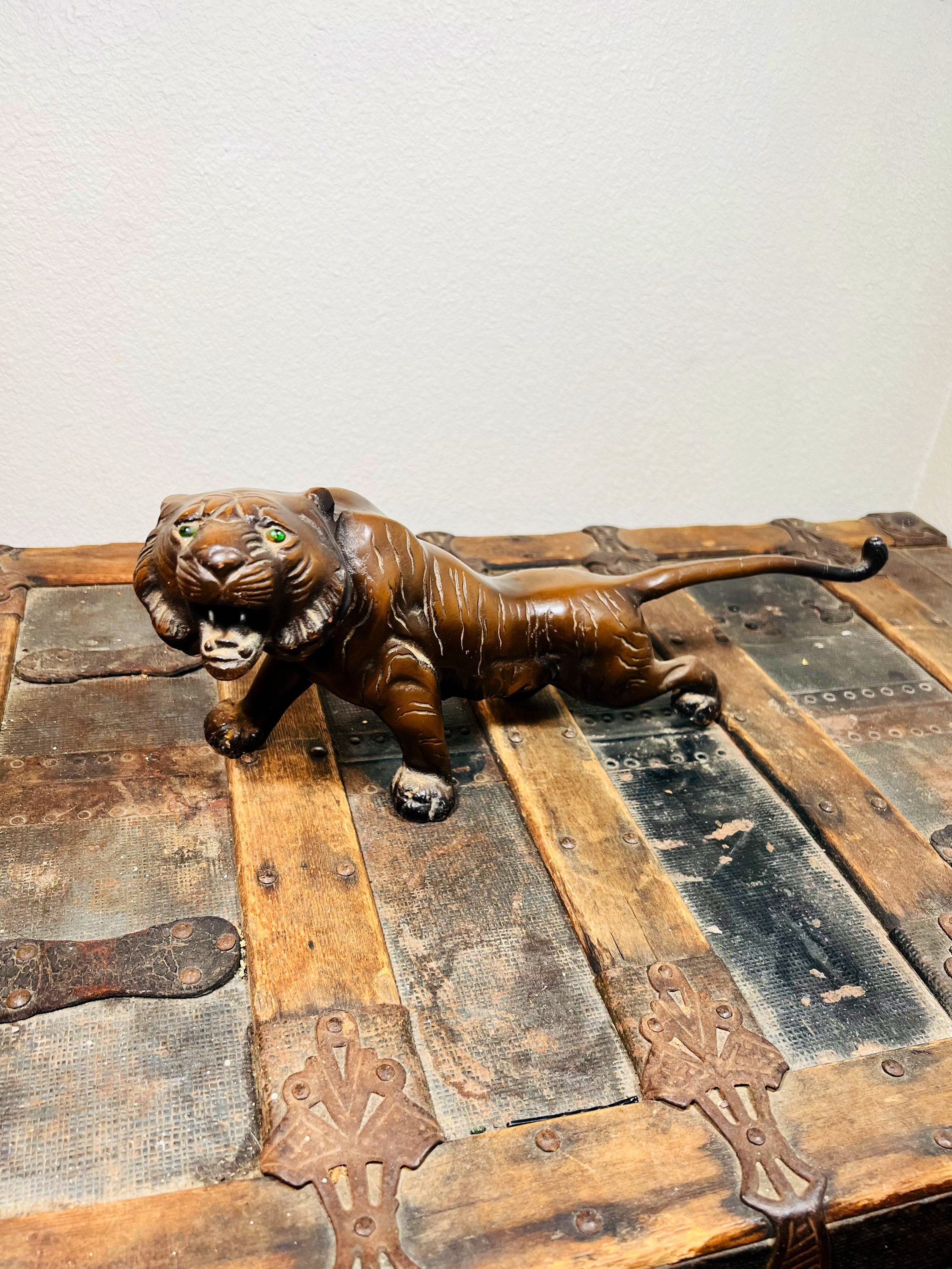 Vintage Early 20th Century Rare Cast Iron Tiger Made in Japan - Etsy
