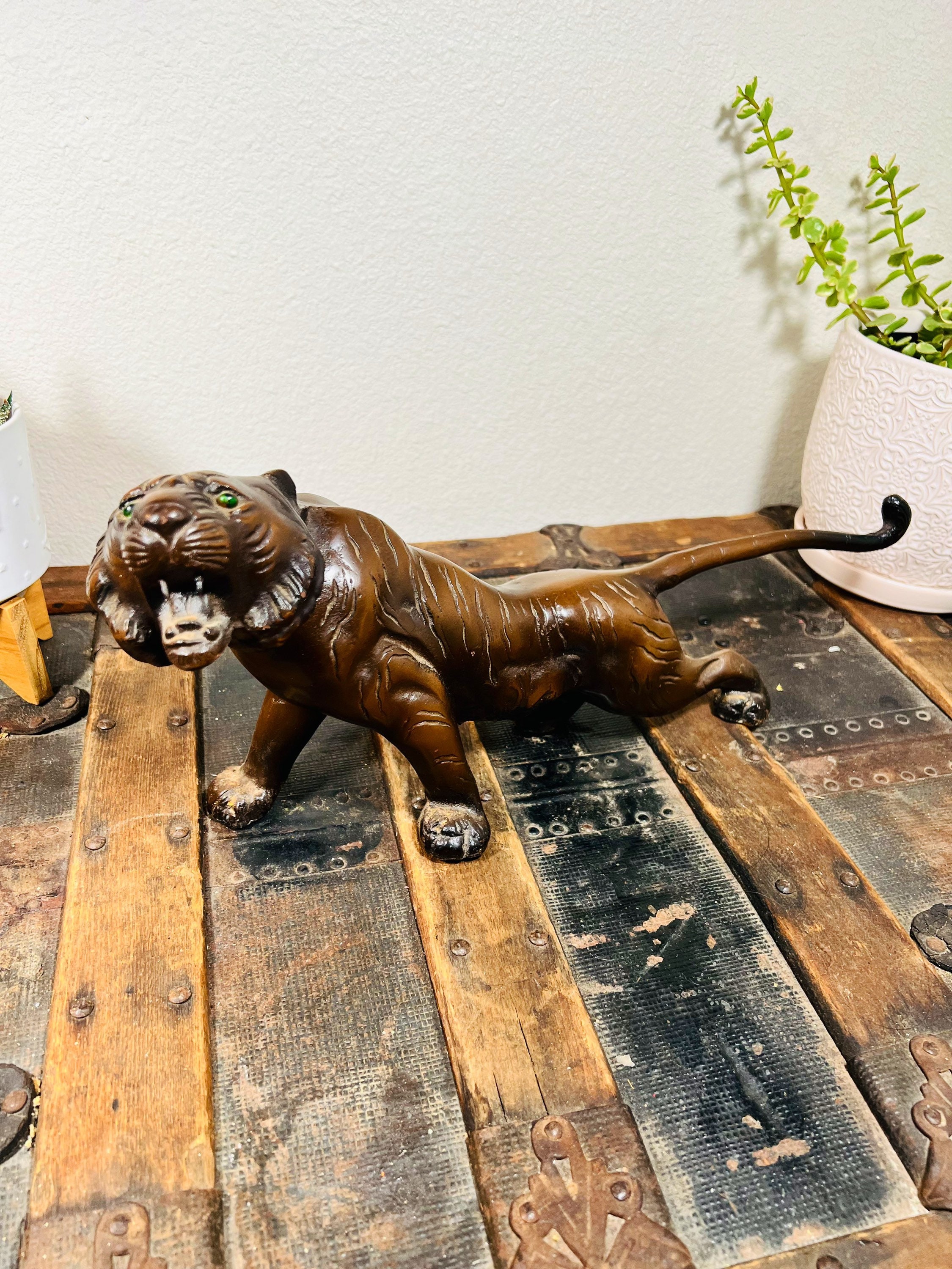 Vintage Early 20th Century Rare Cast Iron Tiger Made in Japan - Etsy