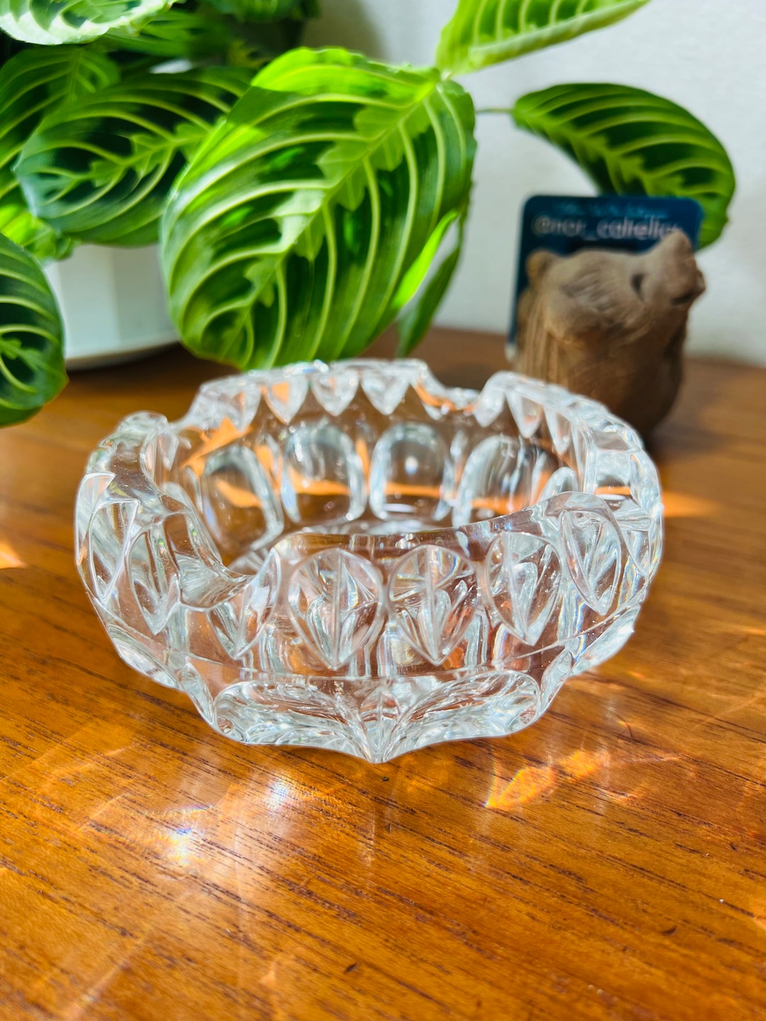 Vintage Beyer West Germany Crystal Glass 4 Slot Ashtray - Etsy