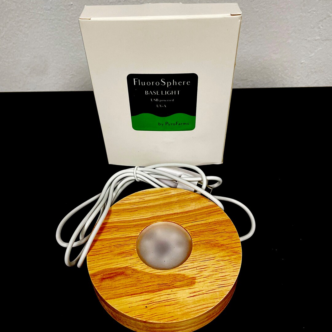 395nm UV Light Base: USB Powered Wooden Display - Etsy