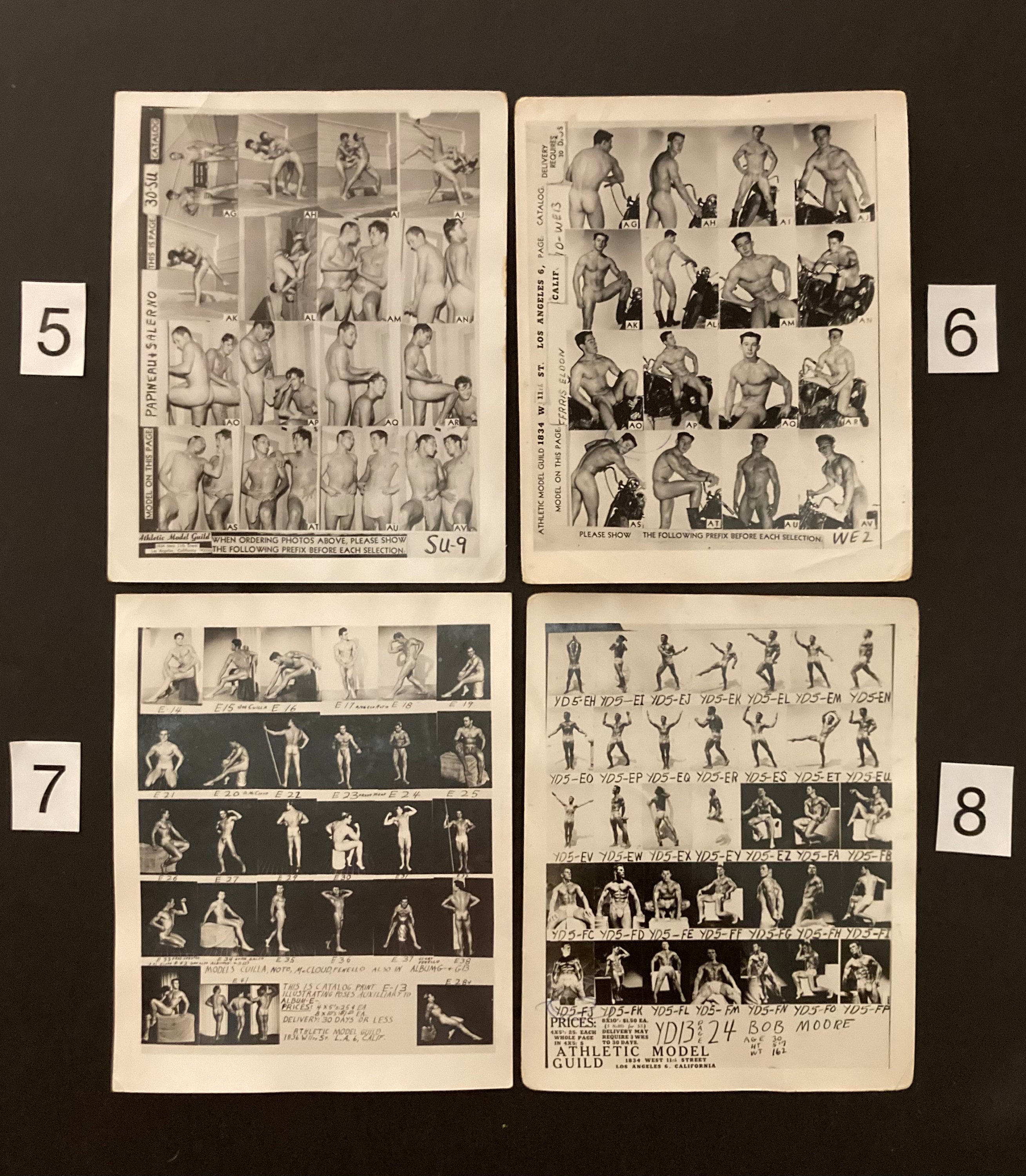 AMG Index Cards 20 Bob Mizer/amg/physique Pictorial Index - Etsy