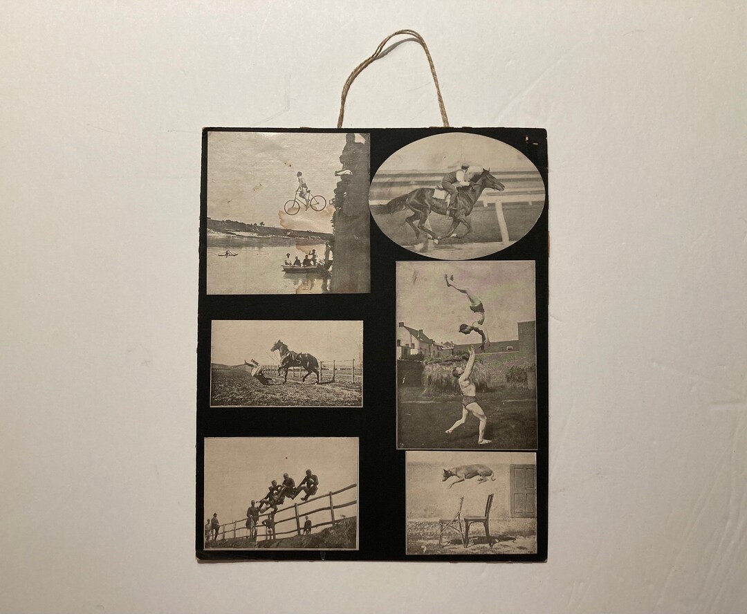 MOTION 1920's Educational Collage Depicting Motion/movement. Unique ...