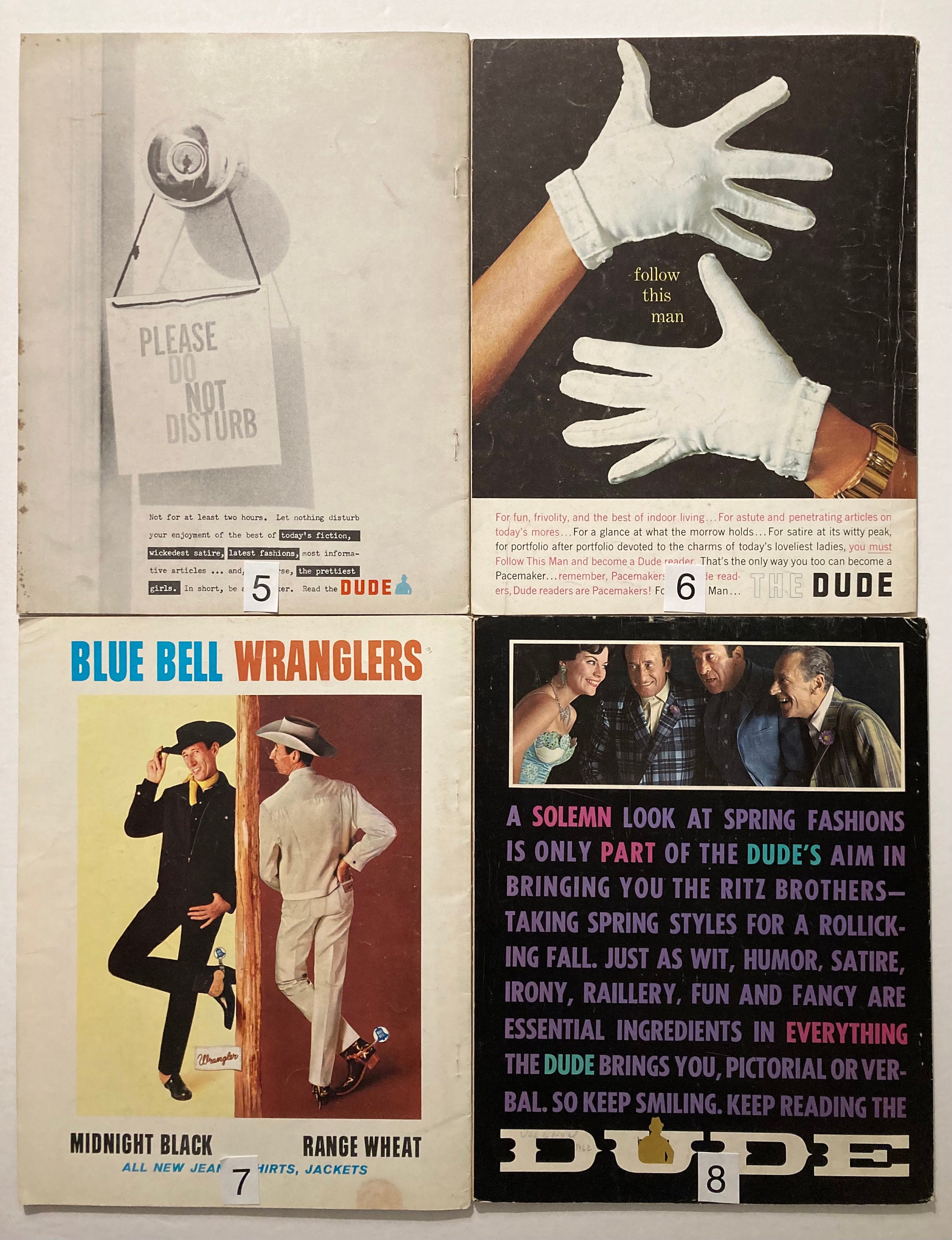 MATURE Rare Vintage DUDE Magazine 1960's Early Publication in the Model ...