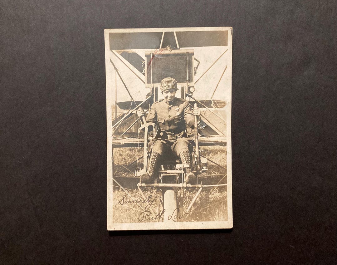 Pioneering Female Pilot RUTH LAW, Vintage RPPC From the 1910's. - Etsy