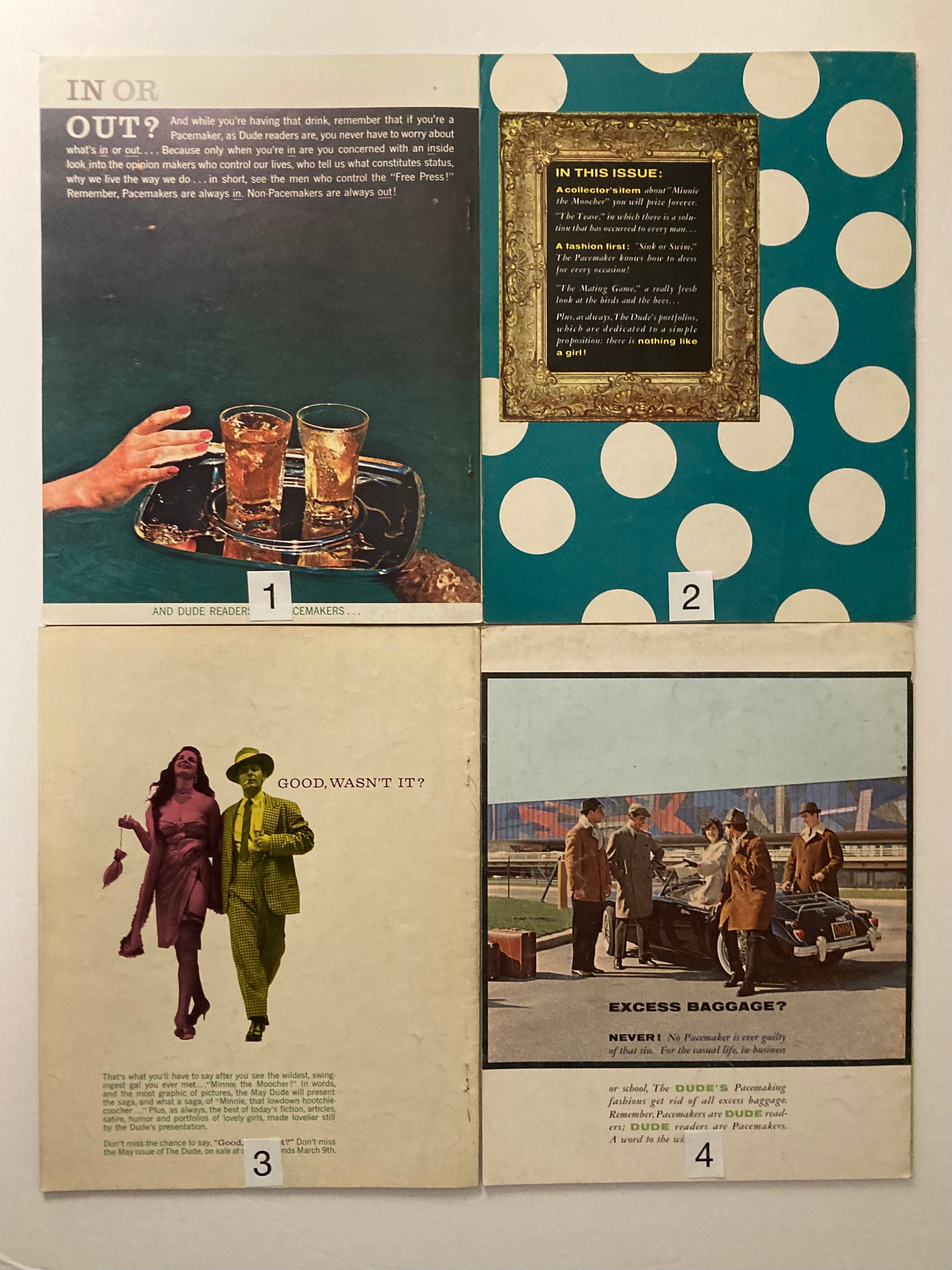 MATURE Rare Vintage DUDE Magazine 1960's Early Publication in the Model ...