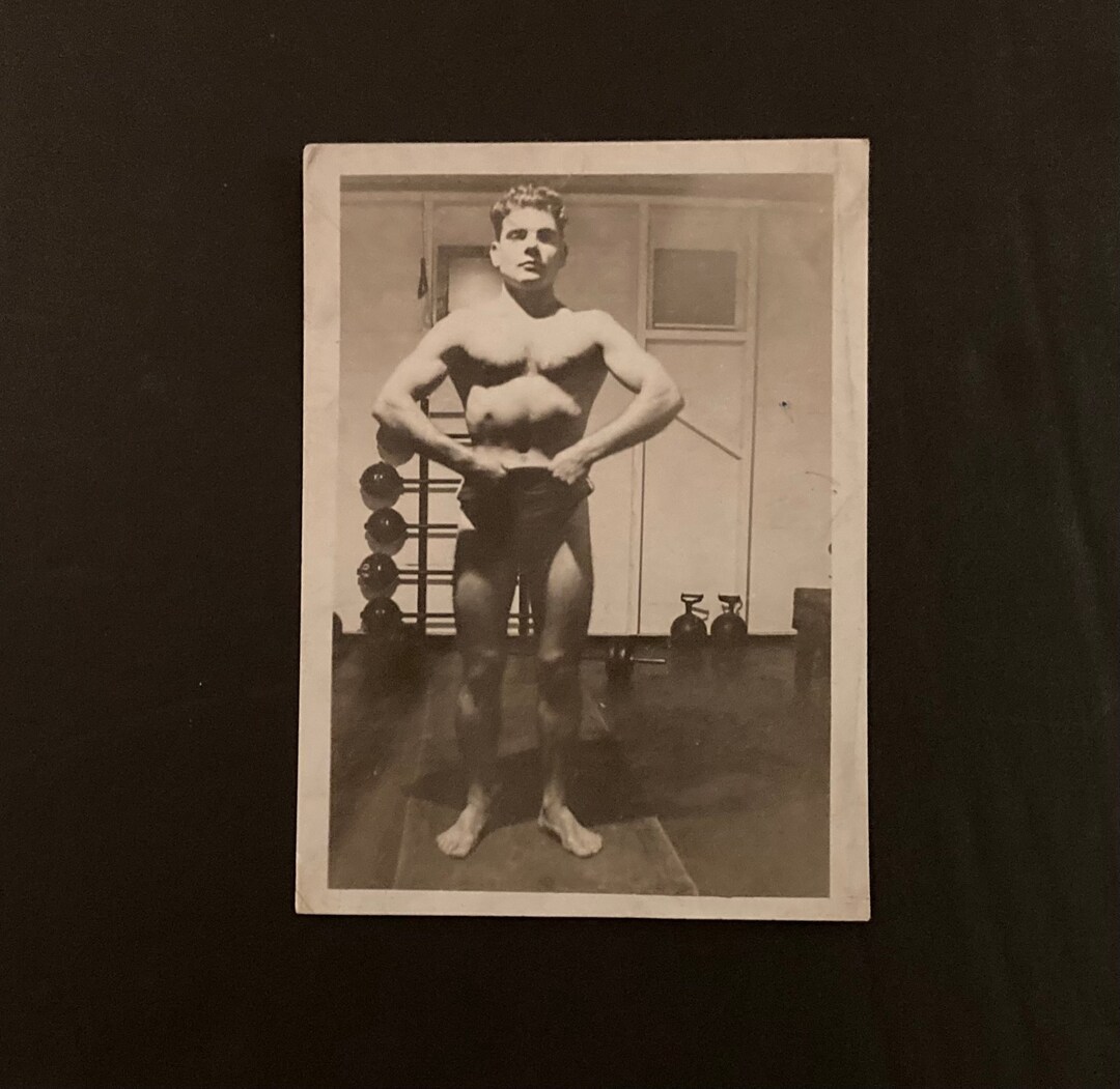 Vintage Vernacular 1930's Bodybuilder, Oakland California. - Etsy