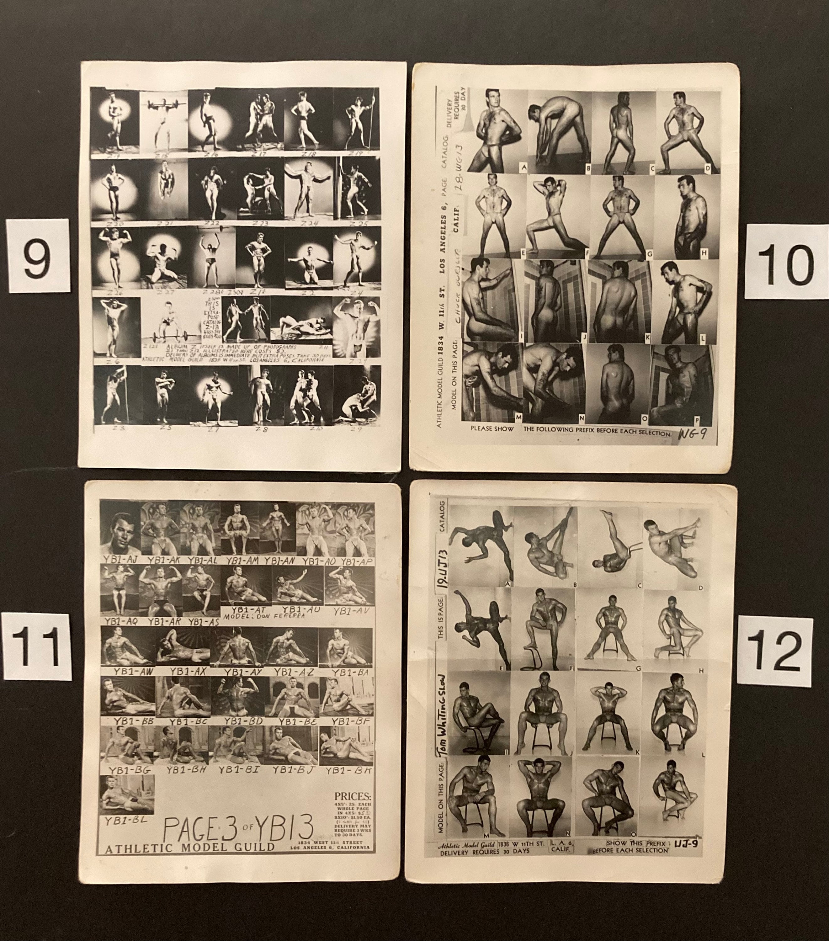 AMG Index Cards 20 Bob Mizer/amg/physique Pictorial Index - Etsy