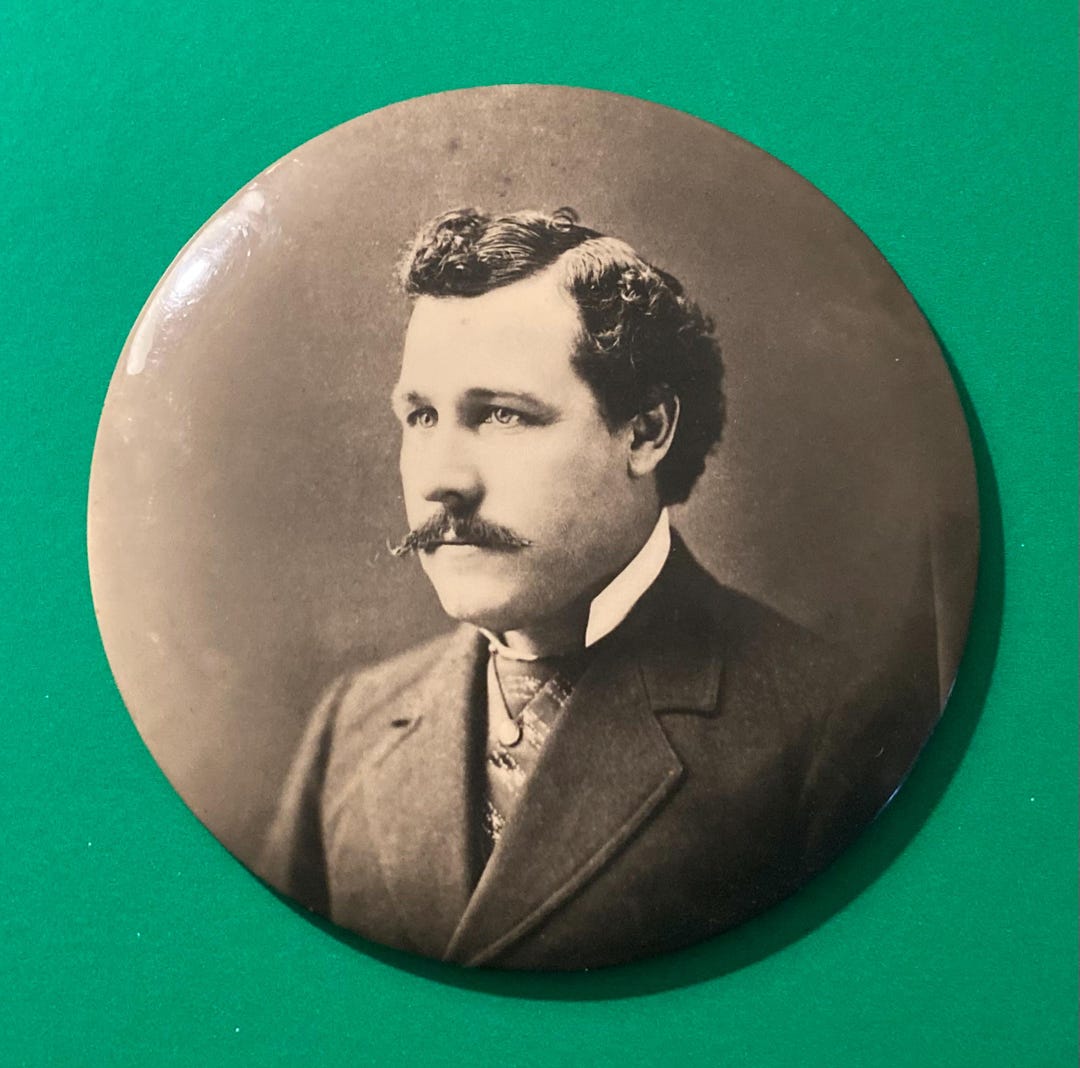 Vintage Celluloid Button Portrait. Large 6 Inch Diameter. - Etsy