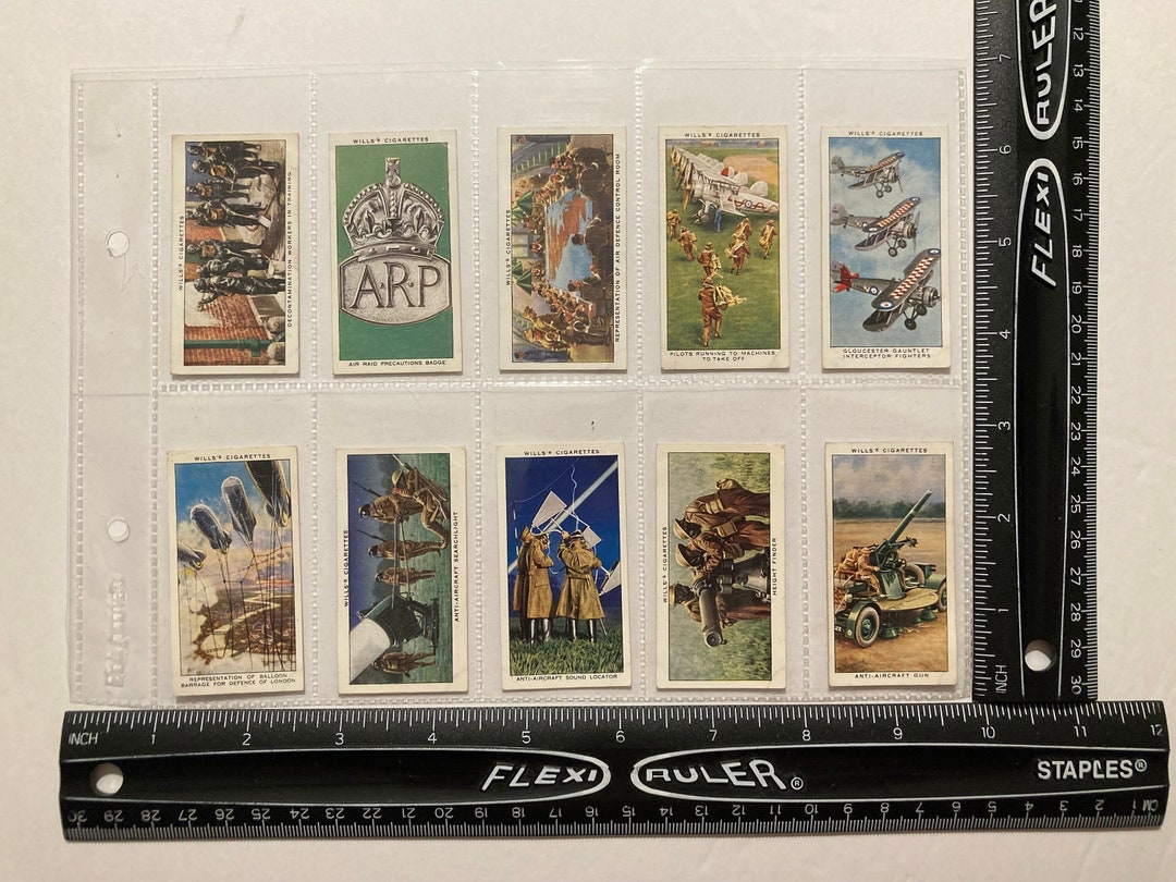 Vintage Wills's Cigarette Cards - Air Raid Precautions, 1938. Complete ...
