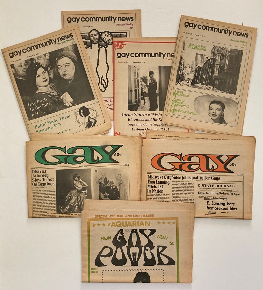 Vintage LGBTQ Newspapers From the 1970's. gay gay Community News and ...